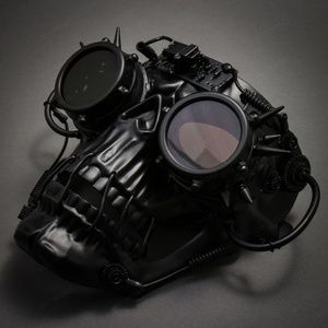 ILOVEMASKS | Accessories | Metallic Steampunk Skull Masquerade Full ...